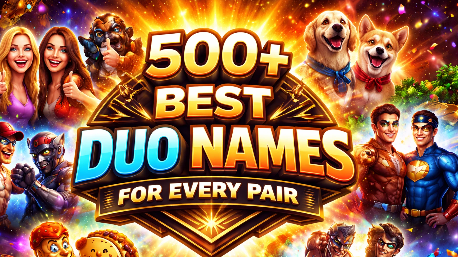 500+ Best Duo Names for Every Pair