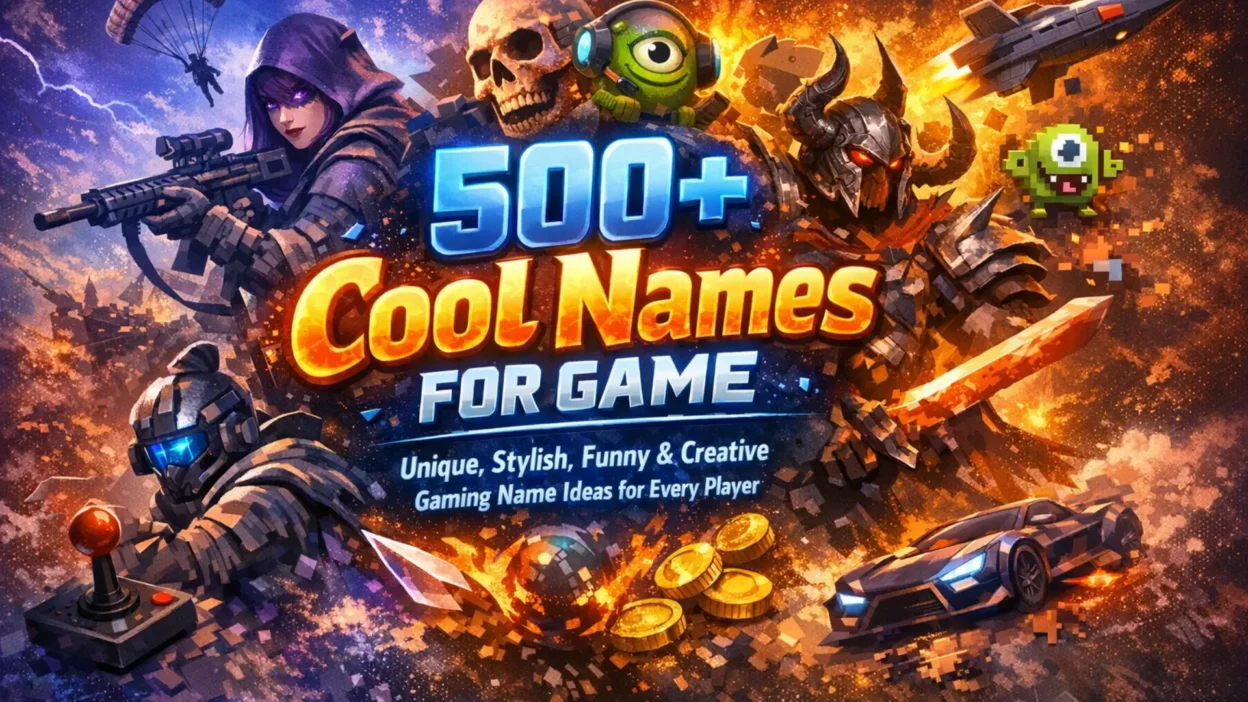 500+ Cool Names for Game – Unique, Funny,Gaming Name